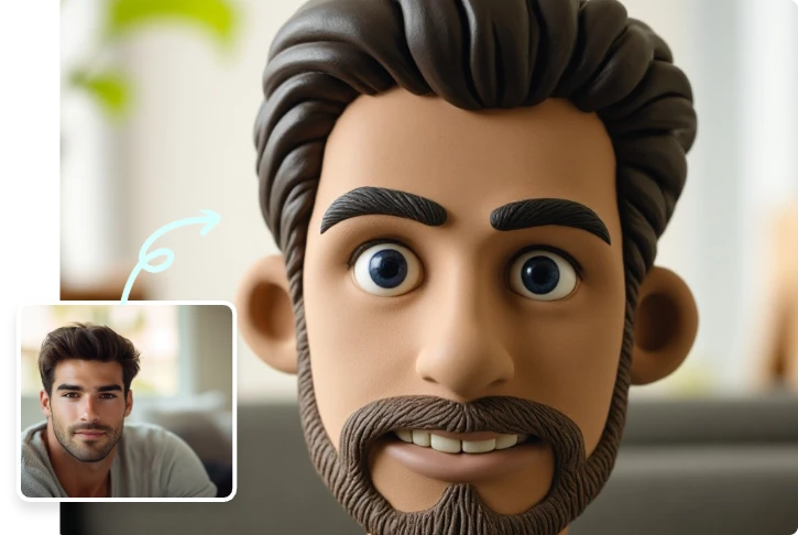 AI Clay Filter | Agrega efectos artísticos de arcilla a tus fotos al instante