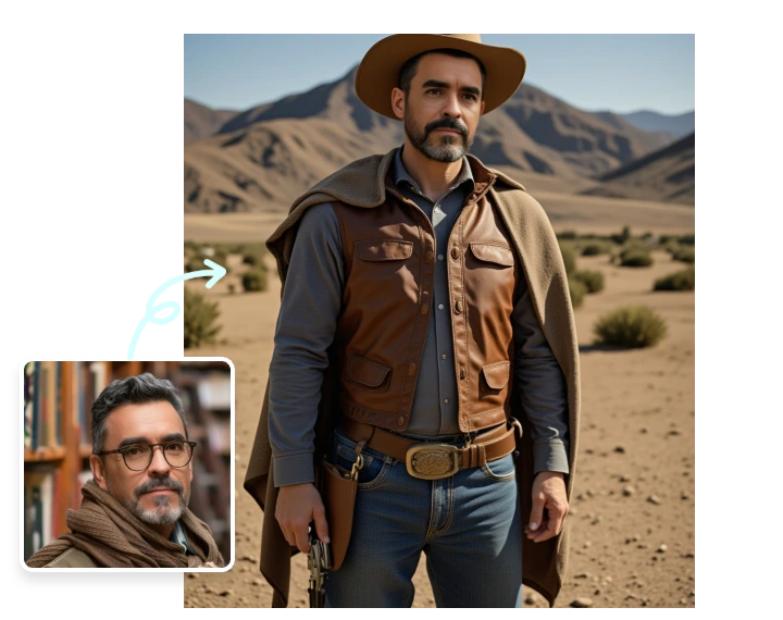Cowboy Face Swap - Cowboy AI Generator van Foto Online Gratis