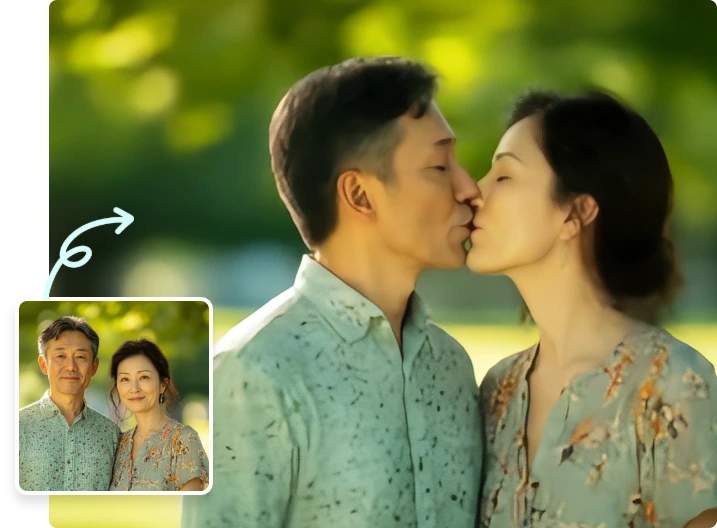 Free AI Kissing Generator - Generate Romantic Couple Kissing Video