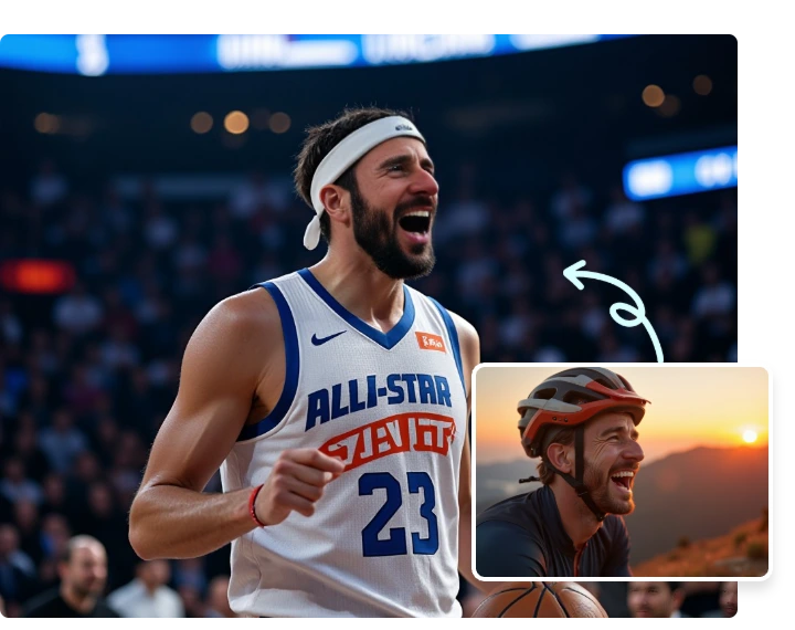 Basketball Player Cosplay: Transform into an NBA Star with AI