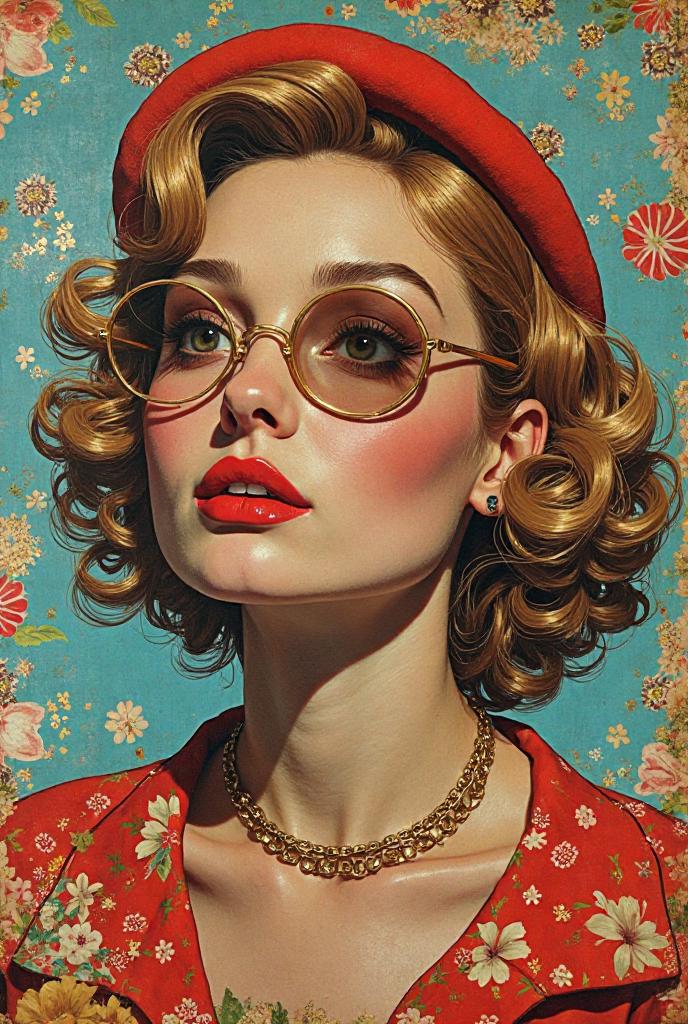 Retro Collage Revolution Art Masterpiece