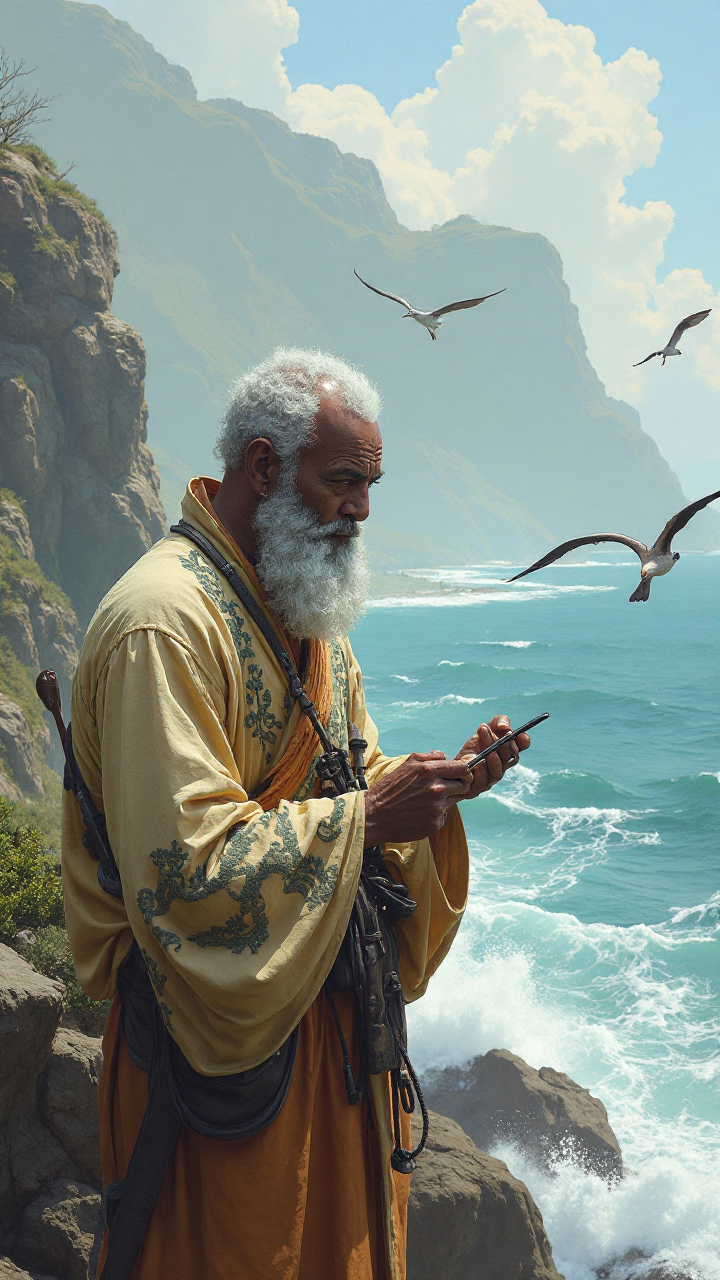 فنانون كبار السن يرسمون التنين على المنحدرات