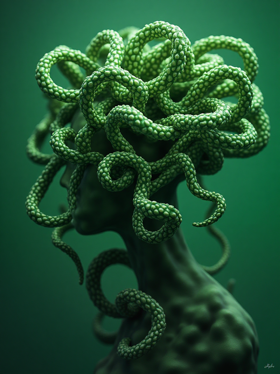 Medusa Green Background