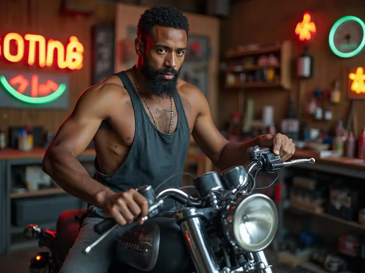 Vintage Motorcycle Restoration in Gritty Garage