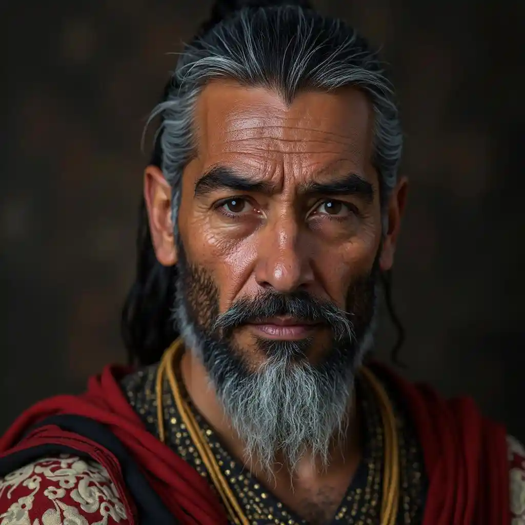 Wise Egyptian Samurai in PhotoRealistic 8K Detail